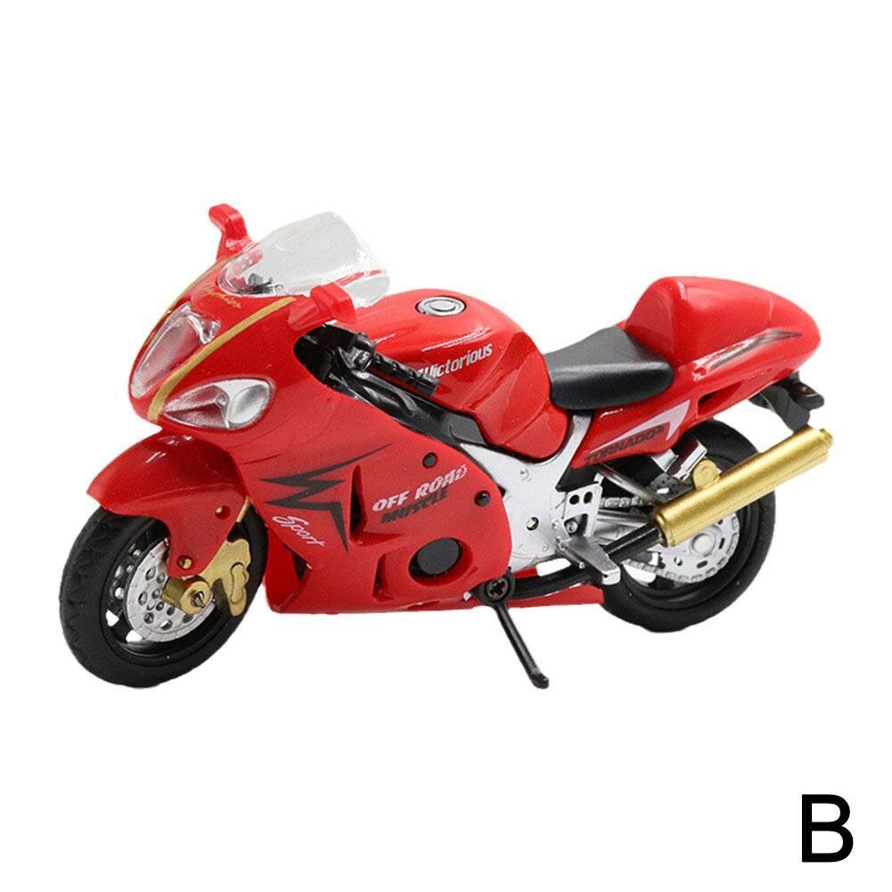 Модель мотоцикла коллекционная с подножкой 1:18/ игрушка для мальчиков, игрушечный транспорт, мото