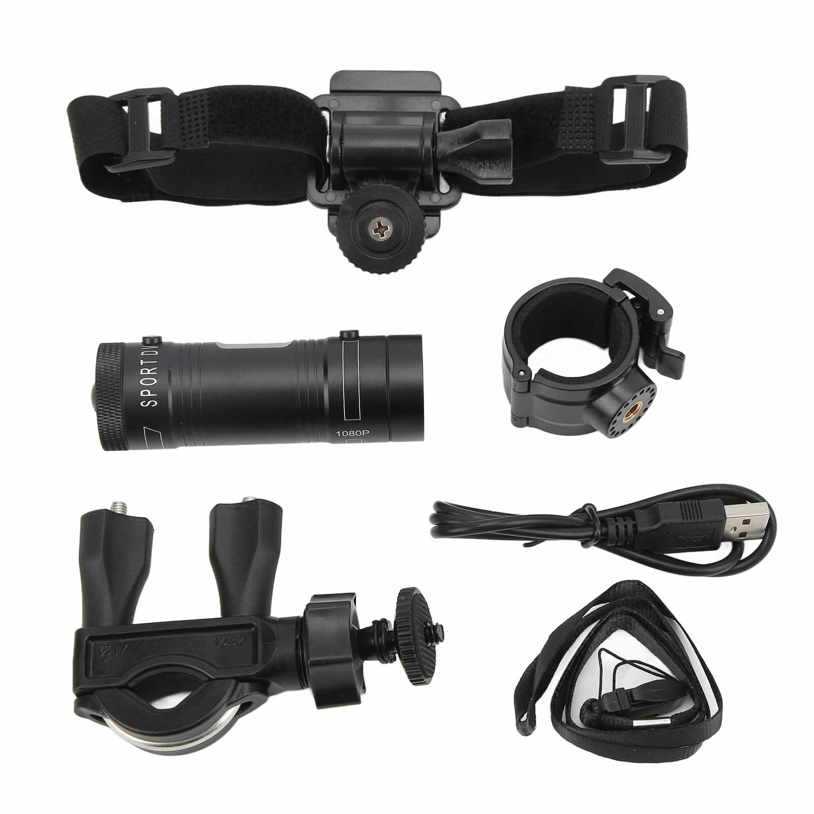 Водонепроницаемая спортивная камера для велосипедного шлема, широкоугольный объектив 120°, разрешение Full HD 1080p, автомобильный видеорегистратор.