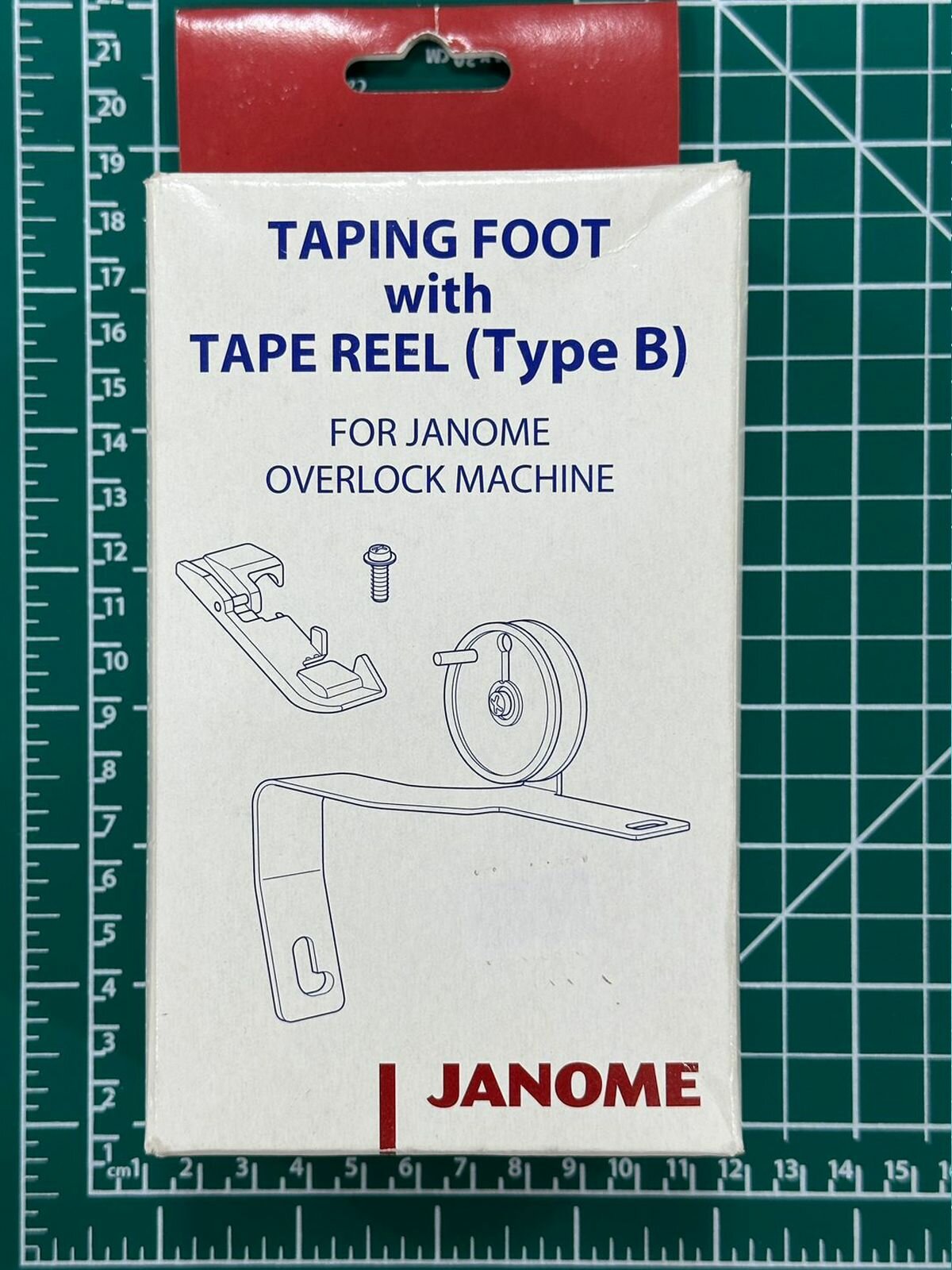 Лапка Janome 200-204-208 для оверлоков для тесьмы (с барабаном)