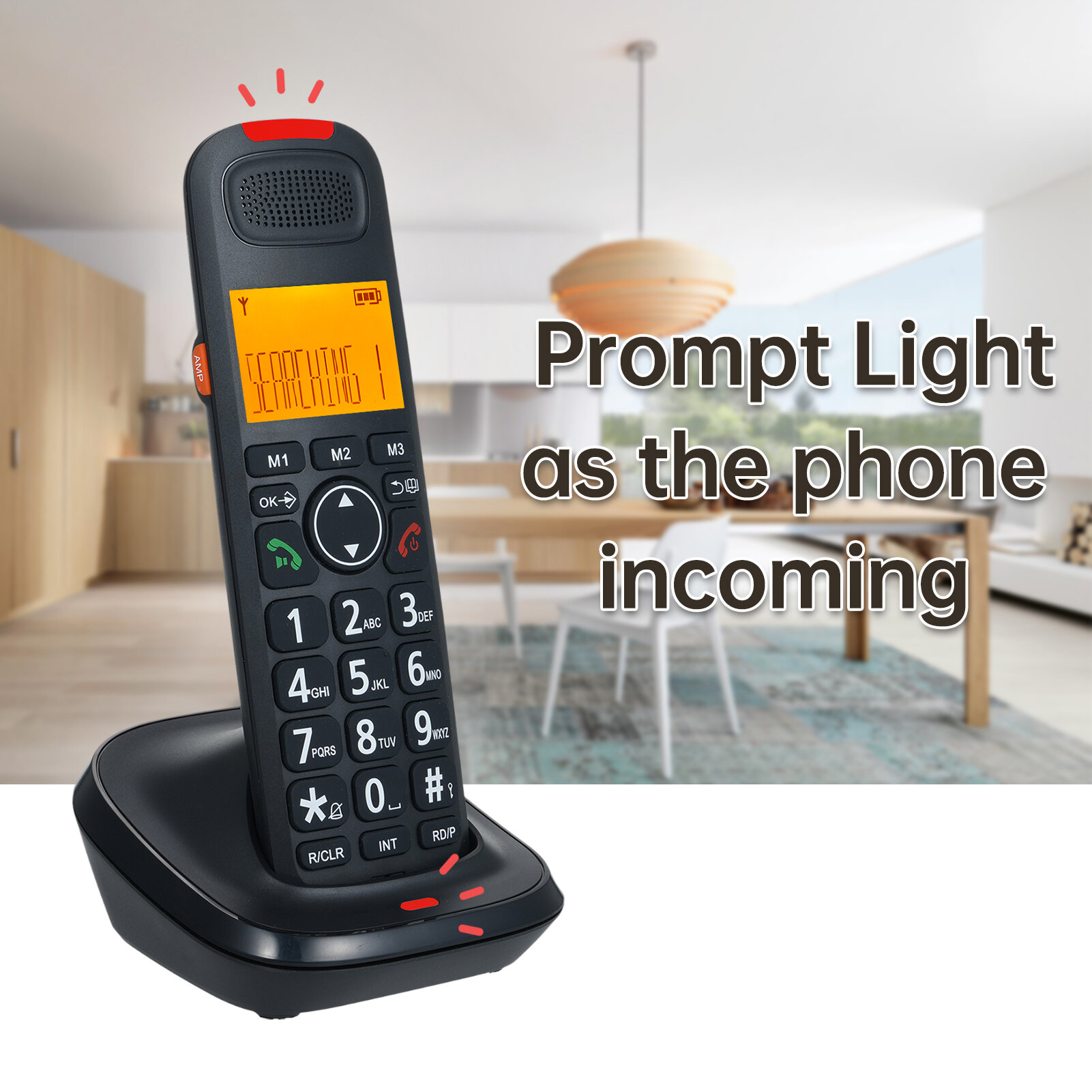 Беспроводной телефон с CID, громкой связью, 50 контактов для офиса и дома