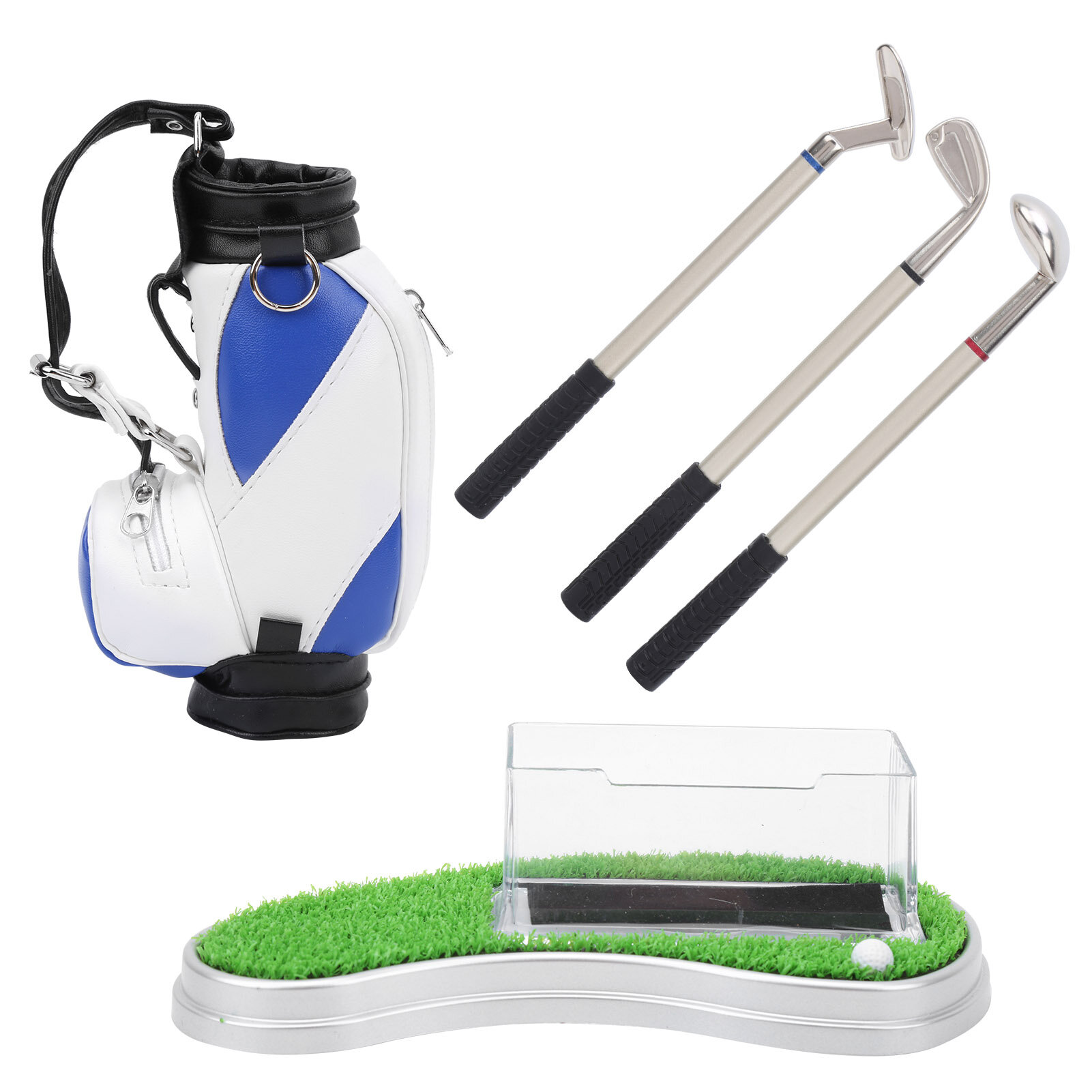 Mini Desktop Golf Bag Держатель с гольф -ручками