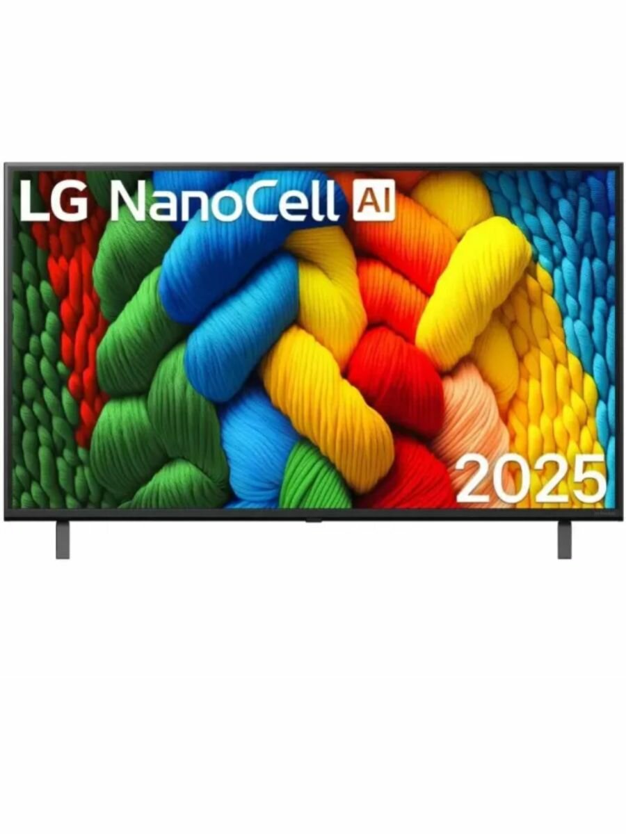 Телевизор LG 65NANO80A6B, 65 дюймов, NanoCell, 4К, голосовое управление, Wi-F, синий