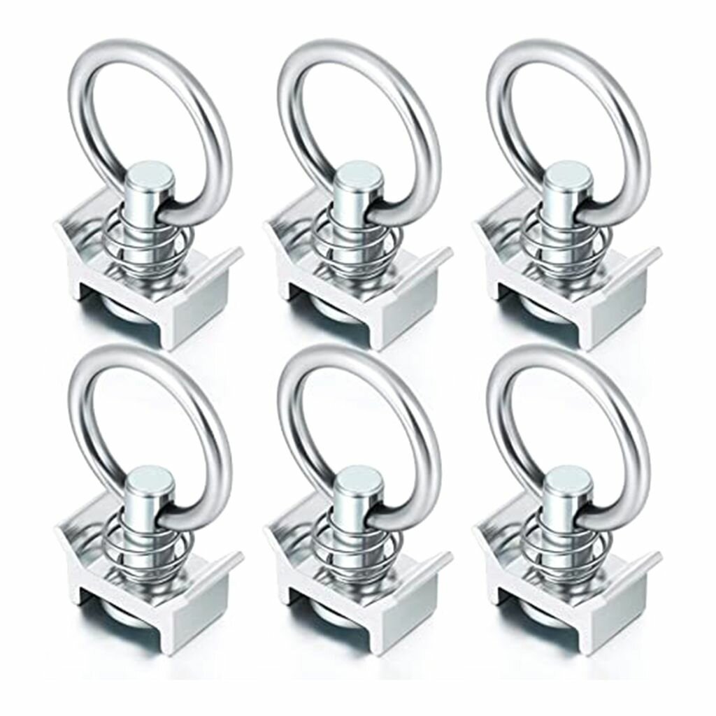 Фиксатор автомобильный, Петля-карабин для аудиосистемы из нержавеющей стали - 6 штук