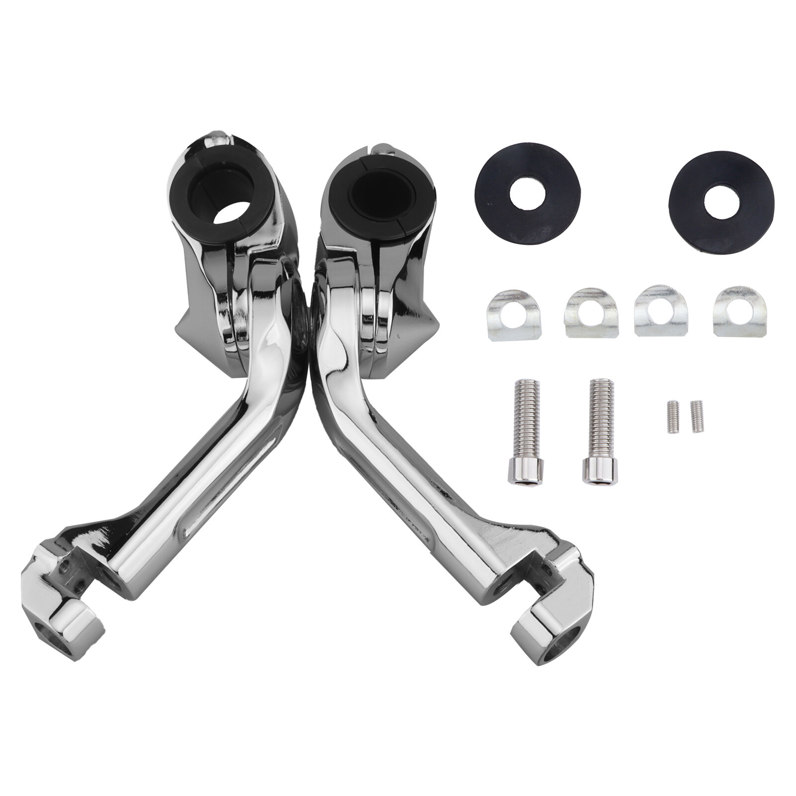 Комплект для установки защиты двигателя мотоцикла, кронштейн для крепления, дорожное крепление двигателя, удлиненный хромированный угол, подходит для моделей Honda