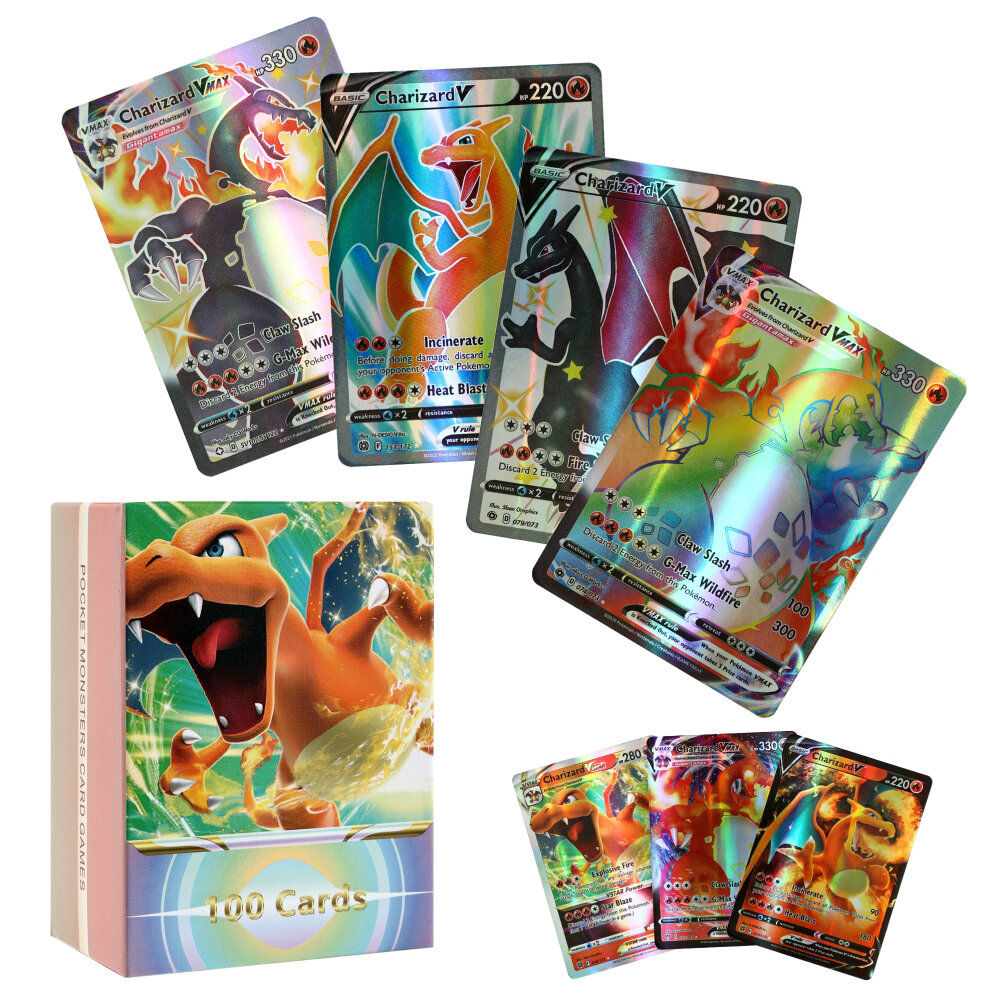 100 шт. набор аниме-карточек, игровые карты с героями мультфильмов, детские коллекционные карточки, коллекционные карты, настольные игры