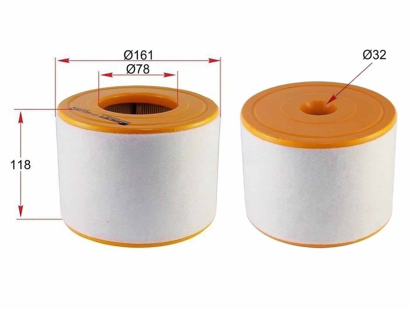 Фильтр воздушный для Ауди A6, S6, A7 арт ST4G0133843K SAT