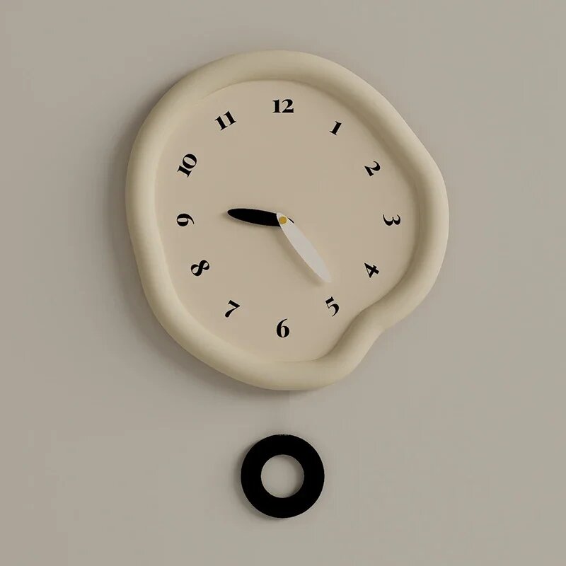 Скандинавские настенные часы, 33X35CM. Современные минималистичные настенные часы для гостиной