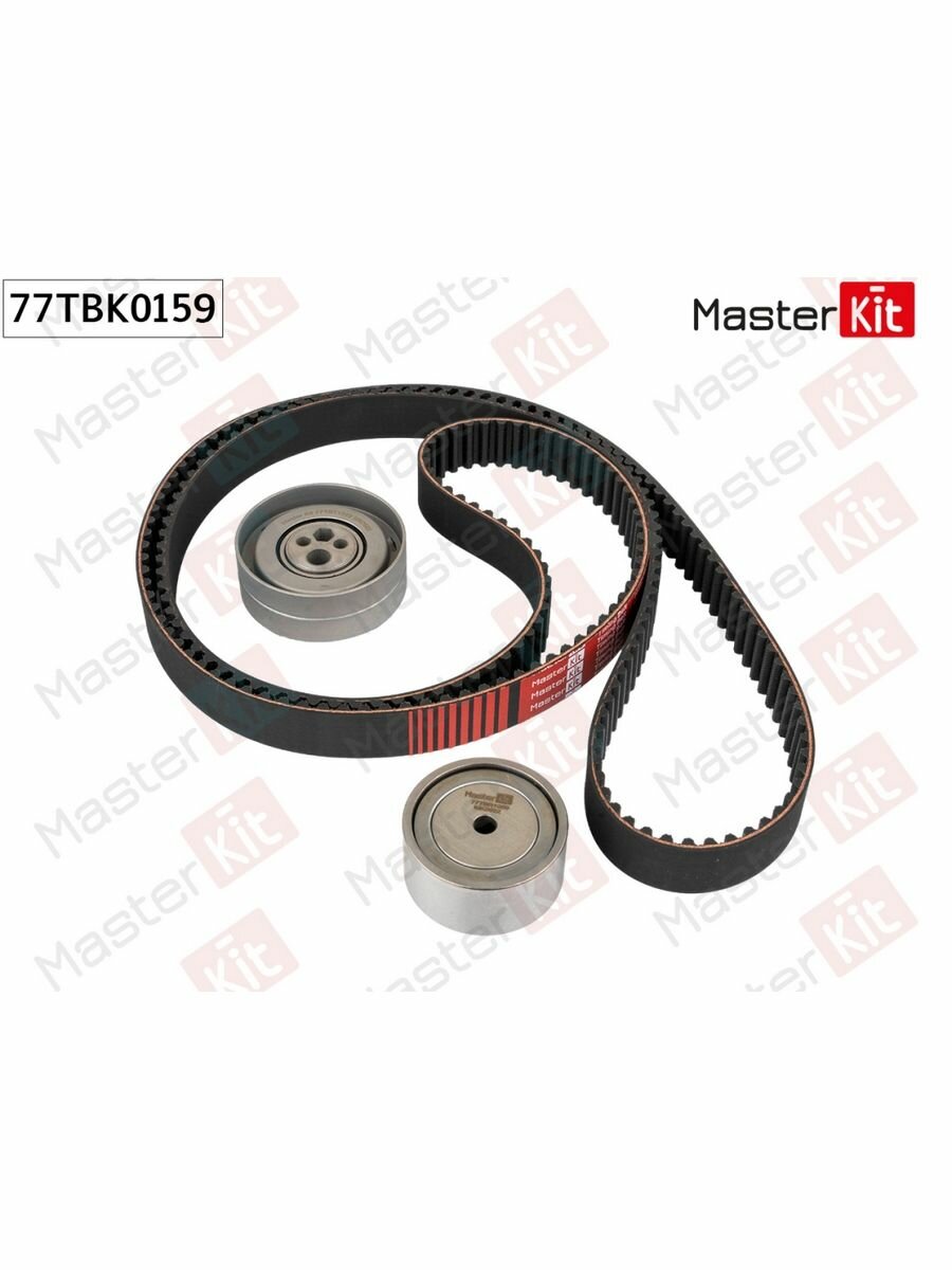 Ремень ГРМ MasterKit 77TBK0159, для AUDI A6/80, EPDM, серебристый