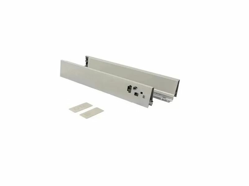 Комплект боковин для ящика H 84.5 мм DTC Dragon Box BB01, длина 500 мм (левая, правая) с заглушками, светло-серый