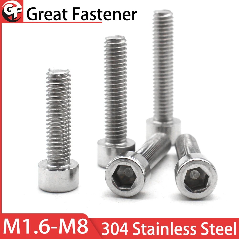 Болты DIN912 из нержавеющей стали 304 GUOFEI M5 (10pcs), 40mm