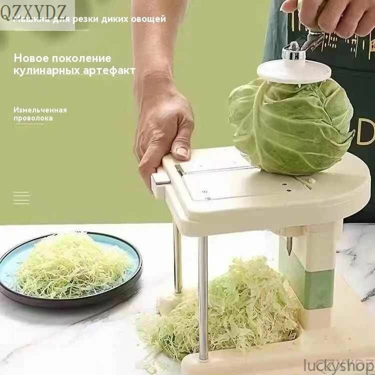 Ручная механическая капусторезка Молния (шинковка ведра капусты за 5-10 минут, регулировка ширины соломки, 3 запасных ножа в комплекте)XYDZ