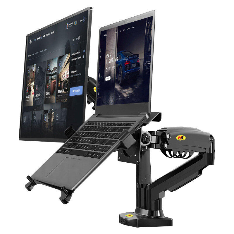 Комбинированный кронштейн для ноутбука с экраном компьютера, 10-17 дюймов