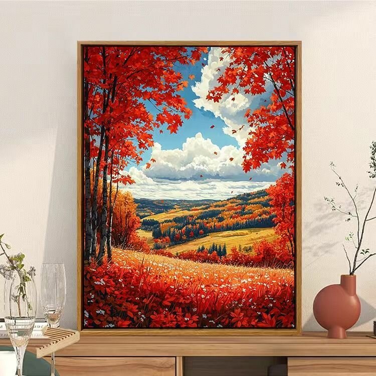 Вышивка крестом, набор для вышивания крестом, канва 11CT 60x80 см, полная зашивка (без подрамника, без рамы)