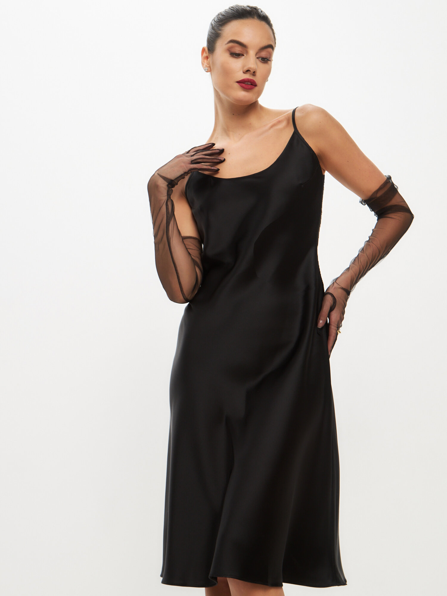 Платье шелковое Forgetmenot миди