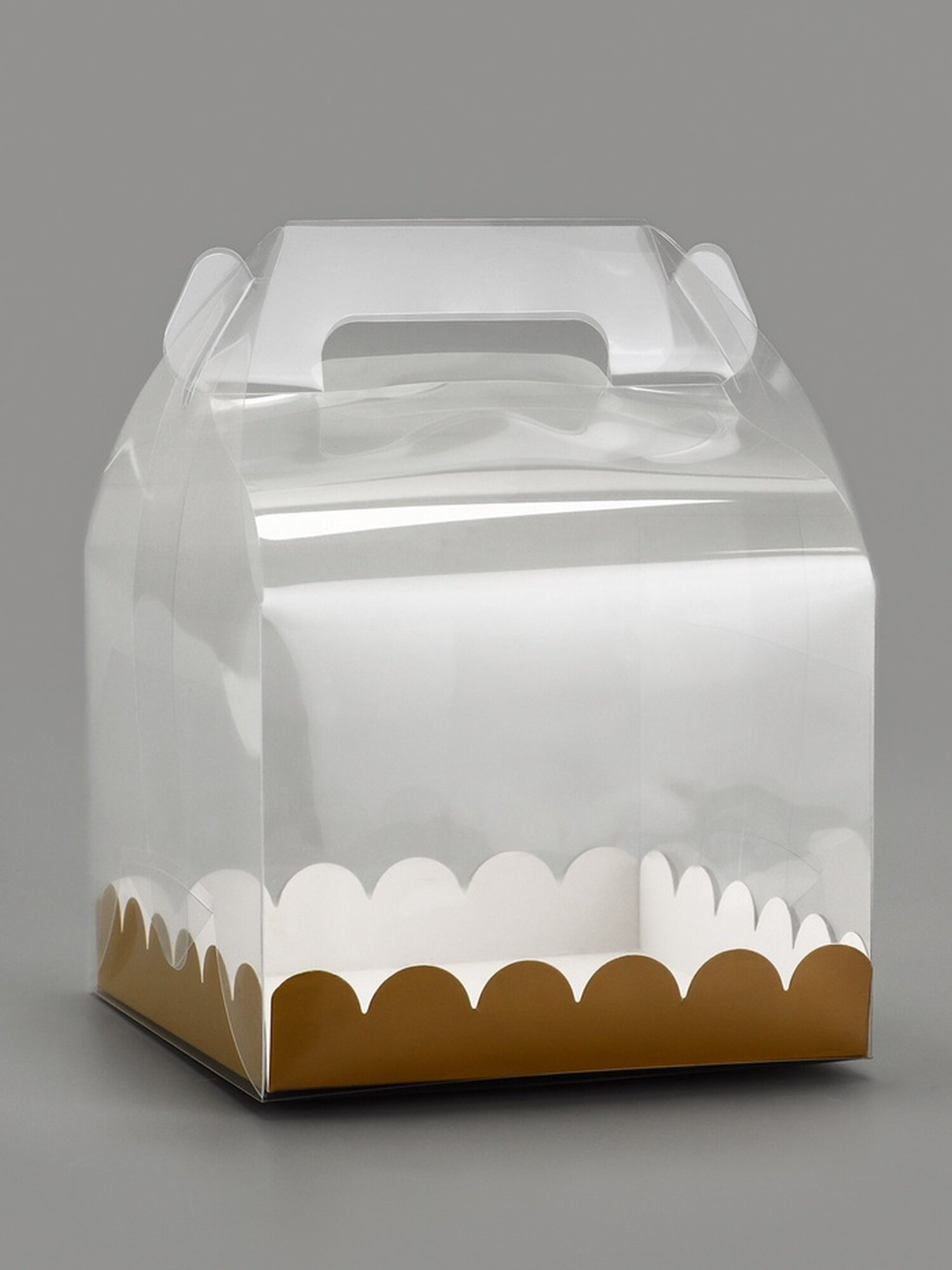 Подарочная коробка Upak Land, для бенто-тортов, ПВХ, 16x16x12 см