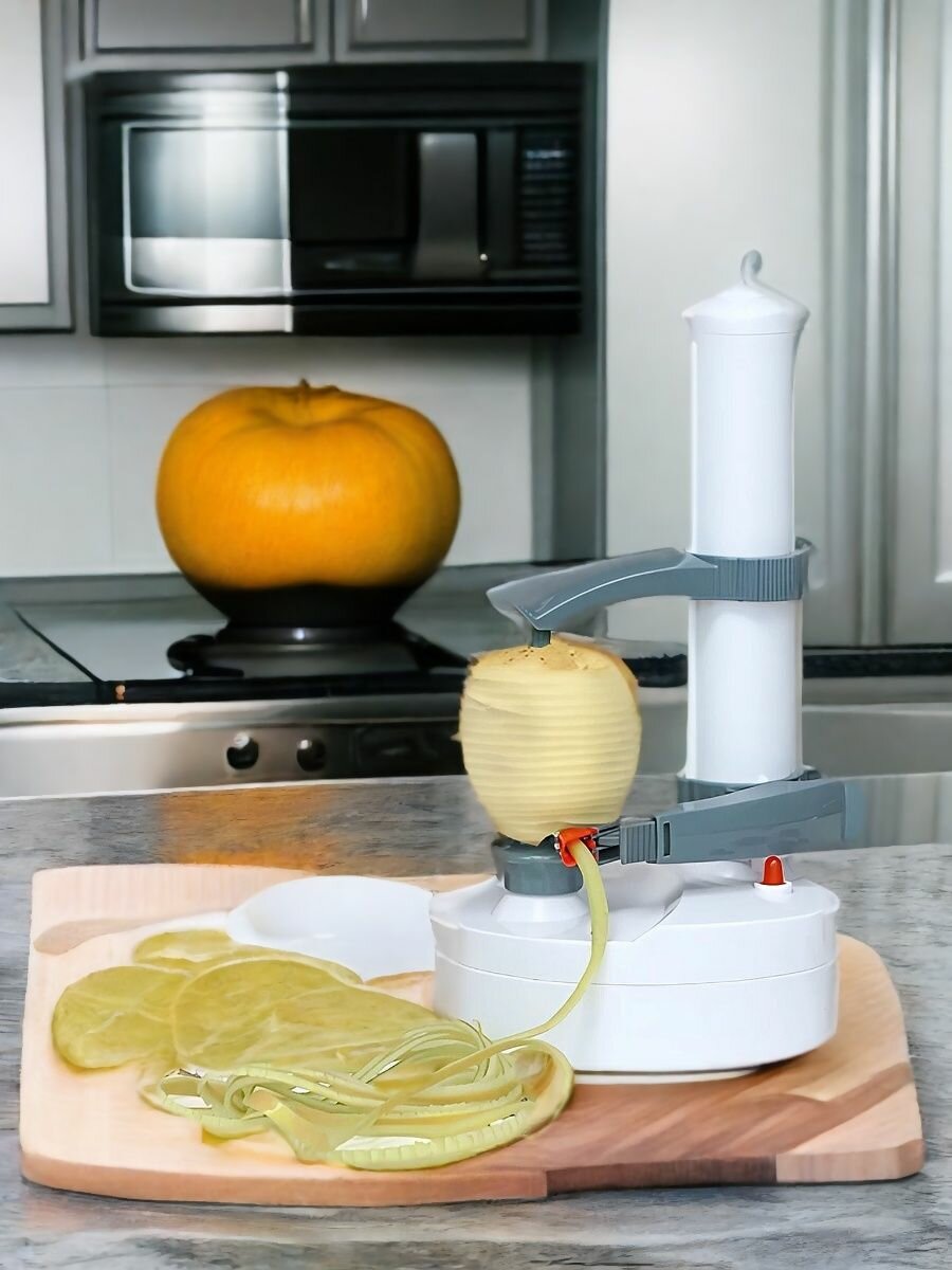 Картофелечистка 2994431, электрическая, пластик, защита от перегрева, 0,7 кг, белая