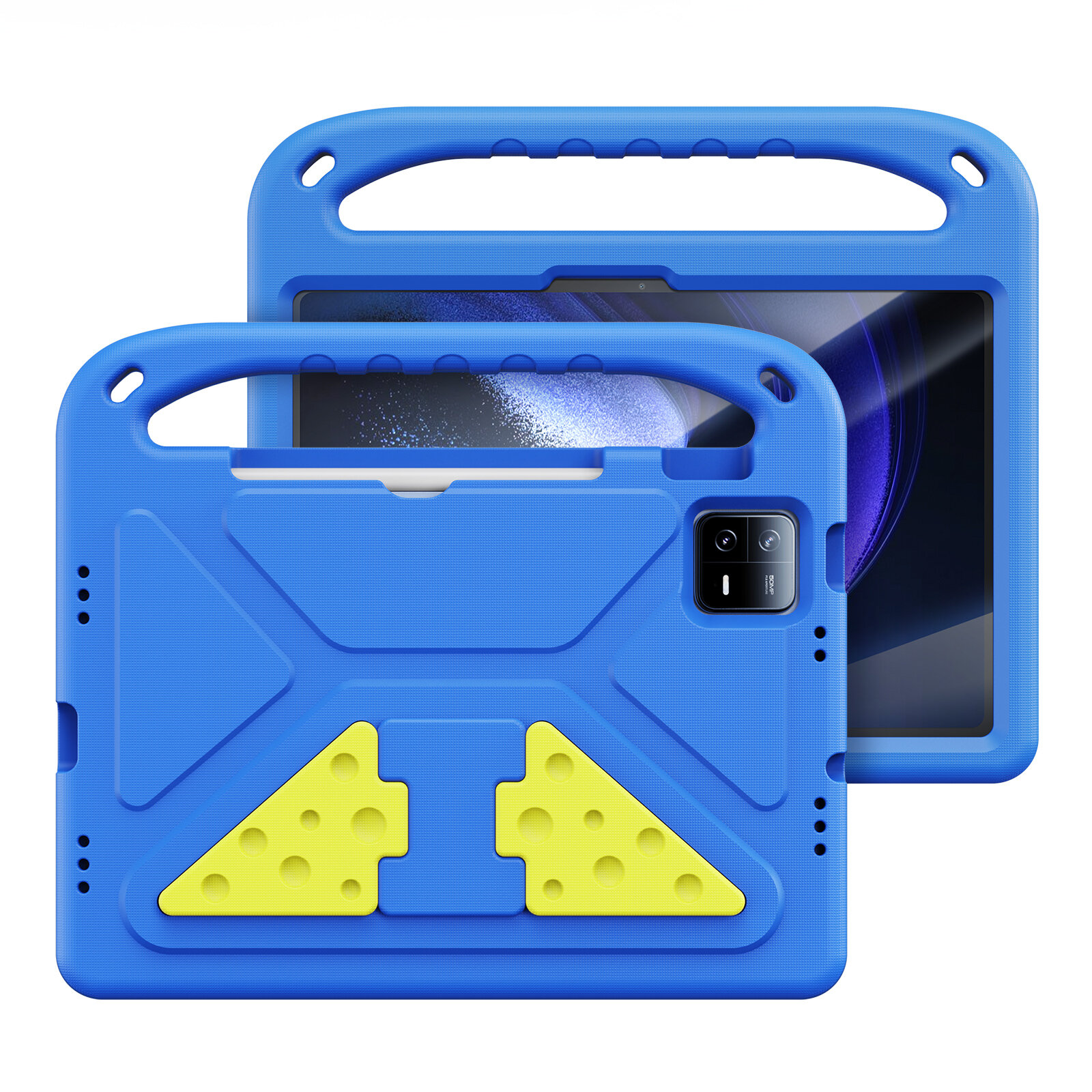 Детский чехол синего цвета на планшет Xiaomi Pad 6 и 6 Pro от от Dux Ducis, серия Puff Series Case