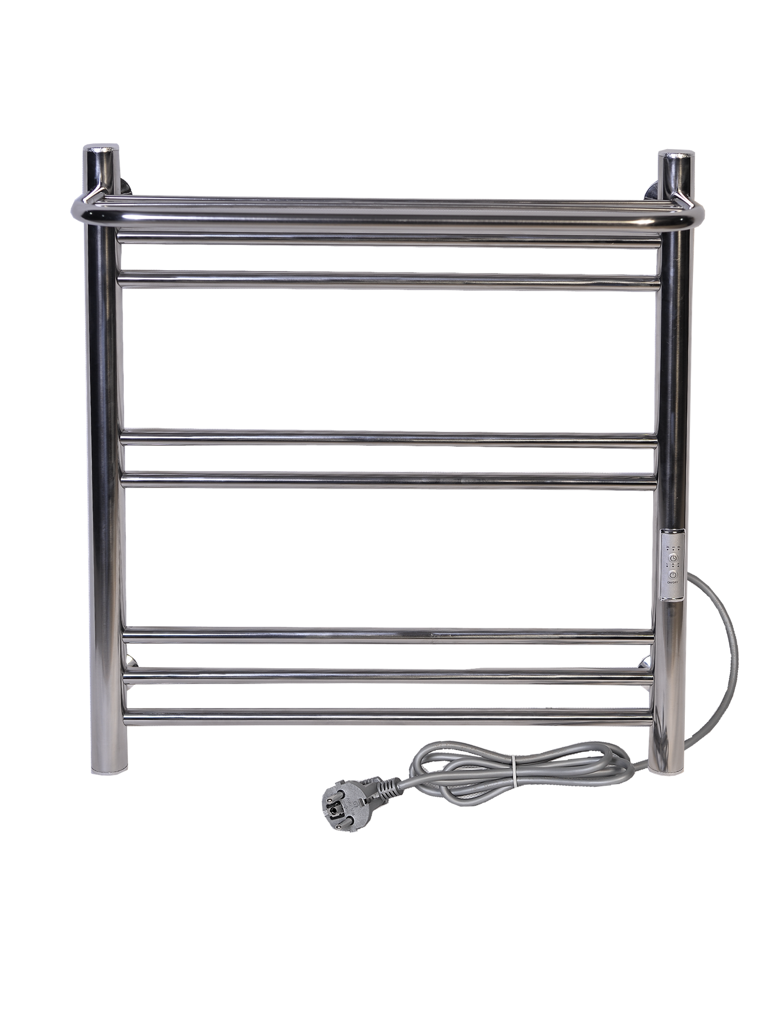Электрический полотенцесушитель ПСН Богема с полкой без цвета 500х600 диммер (регулятор температуры + таймер) Диммер+Металл