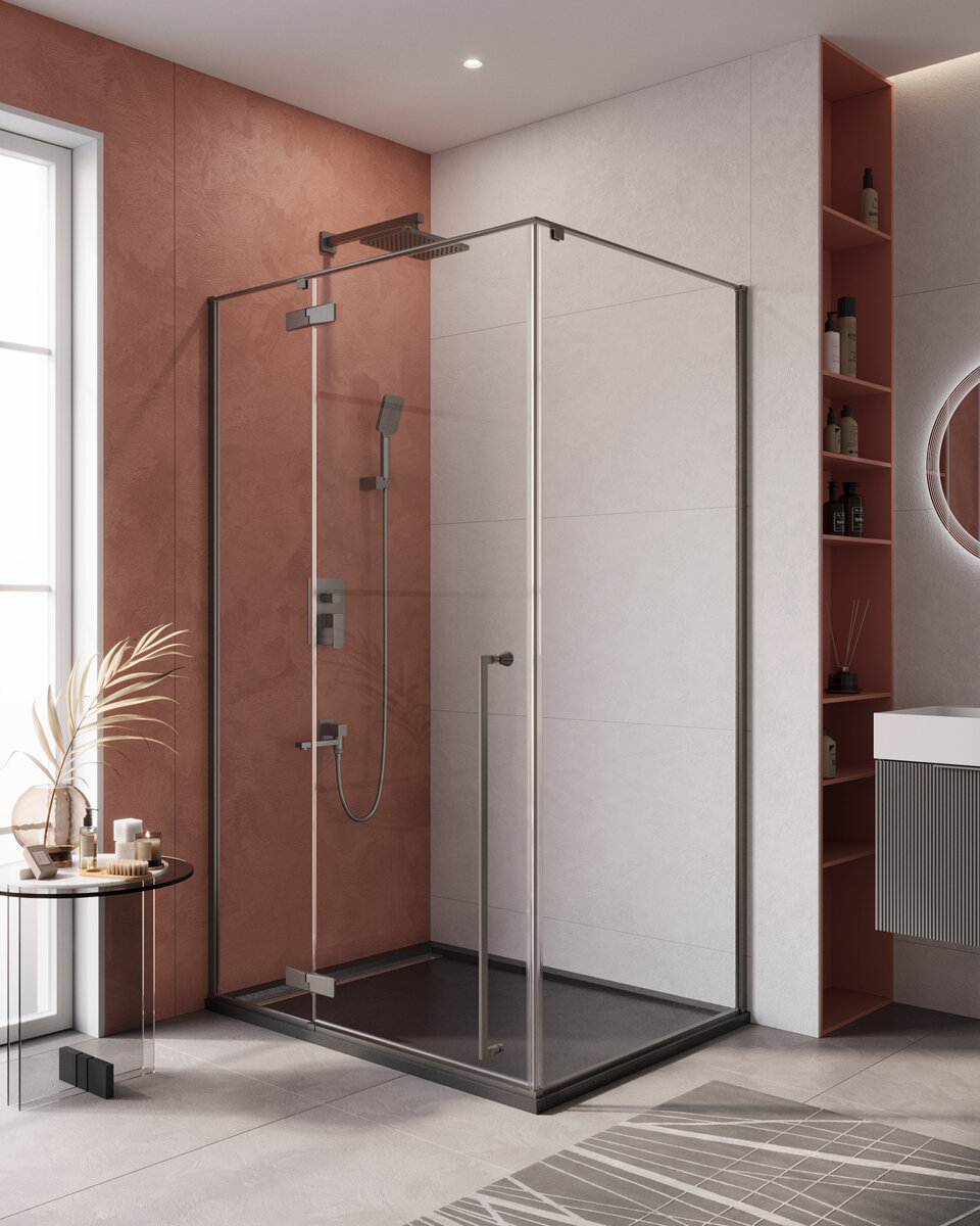 Душевой уголок CEZARES LINER LINER-AH-1-120/90-C-GM-L