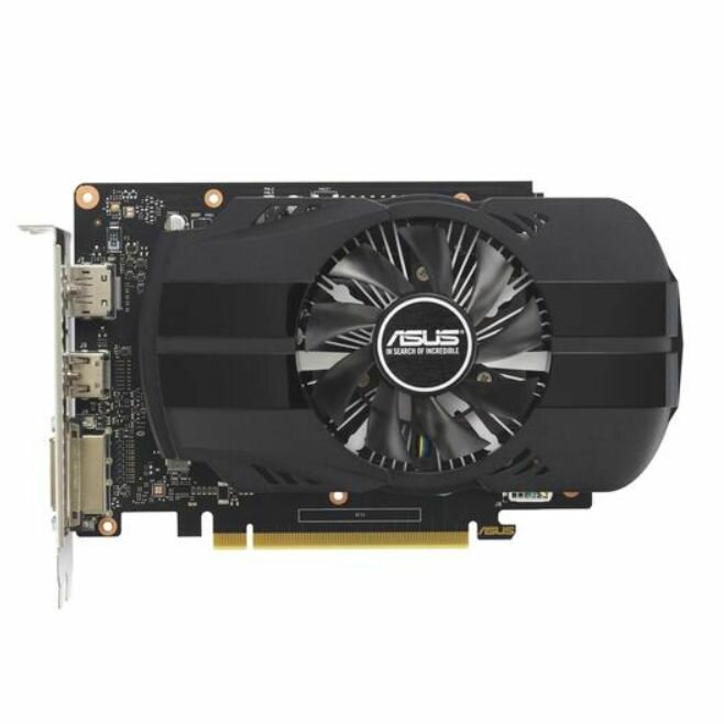 Видеокарта ASUS GeForce GTX 1630 Phoenix EVO (PH-GTX1630-4G-EVO) - PCI Express 3.0, 4 ГБ, GDDR6, 64 бит, DVI-D, DisplayPort, HDMI, GPU 1740 МГц