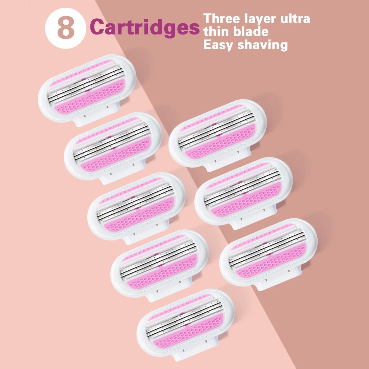 Бритвенный набор Jifuli из нержавеющей стали для женщин 8 Pcs Blades