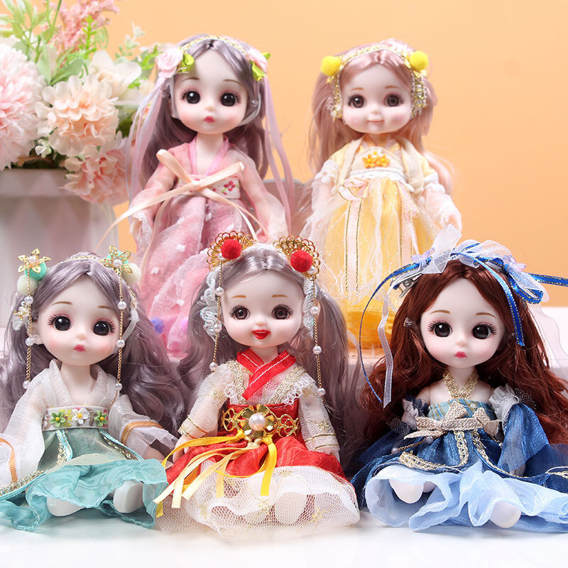 Горячая распродажа SG 17cm Многосоставной сменный рождественский набор кукол в подарочной коробке Изысканная постоянно меняющаяся кукла-принцесса
