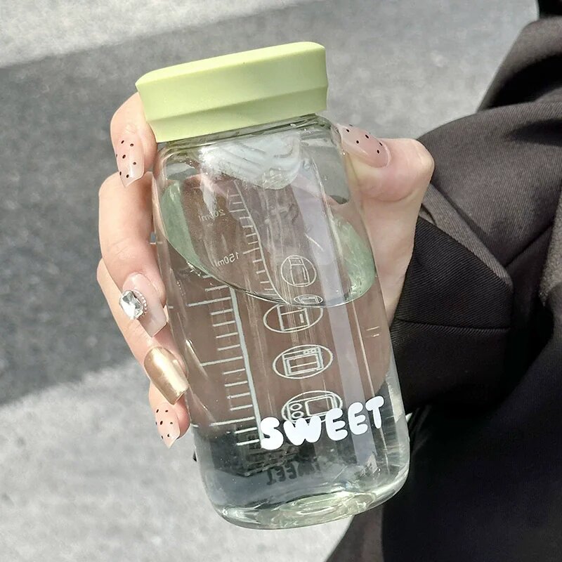 JONBT Портативная пластиковая бутылка для воды 250 мл Green