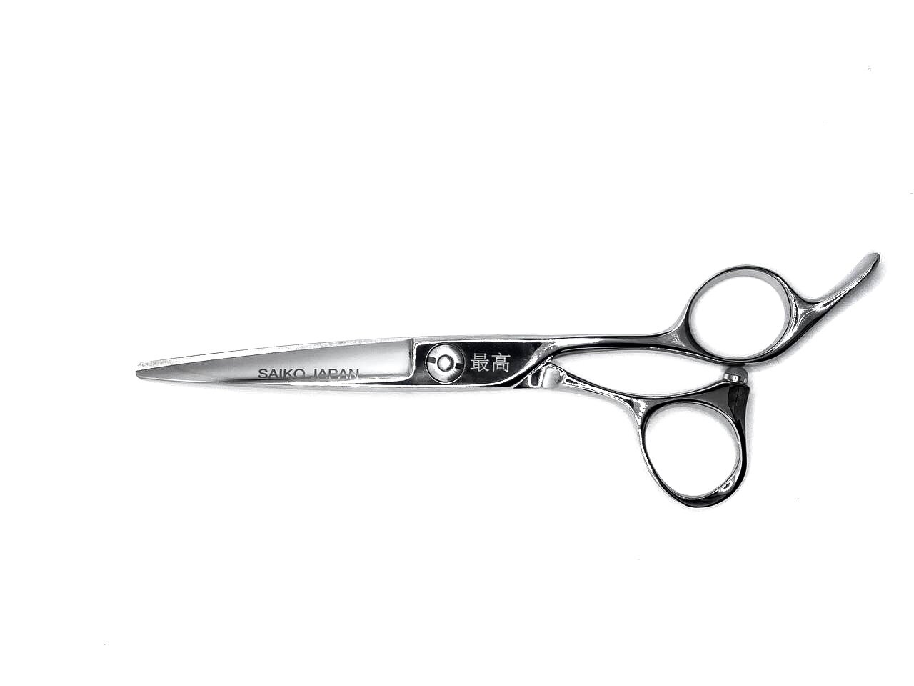 Парикмахерские ножницы SAIKO 510-55, прямые, нержавеющая сталь, глянцевые, серебристый цвет