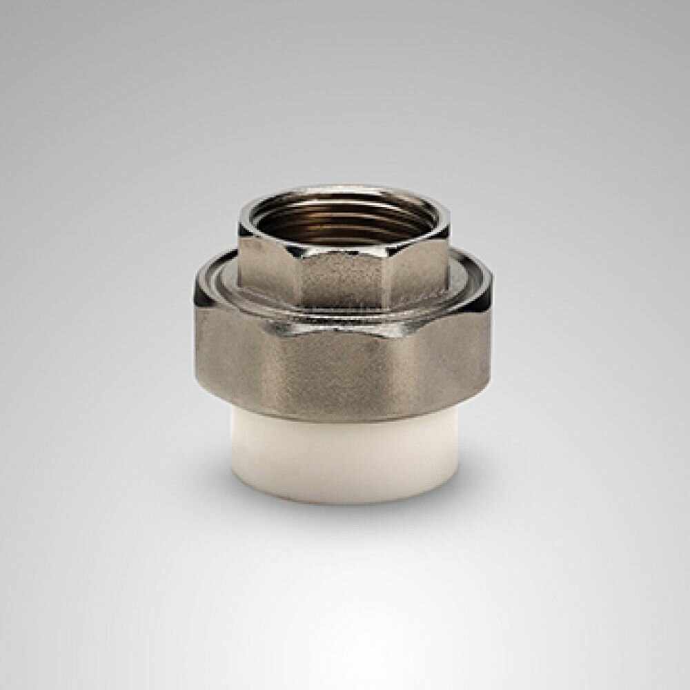 Муфта комб. разъемная BP (американка) 20 х 1/2" VESBO для полипропиленовой трубы (112.1B. G12. FQ0), 2 шт.