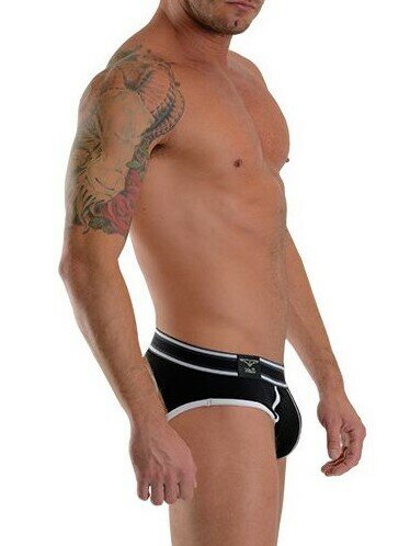 Трусы-джоки "Urban Soho Jock Briefs - Black/Black" / Mister B / Черный / Размер XL