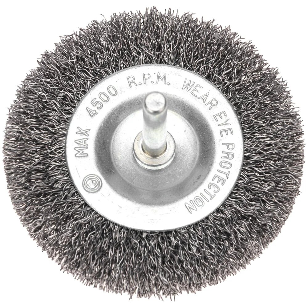 Щетка дисковая для дрели 75 мм, витая стальная проволока KRANZ KR-91-1245, дрели 75 мм