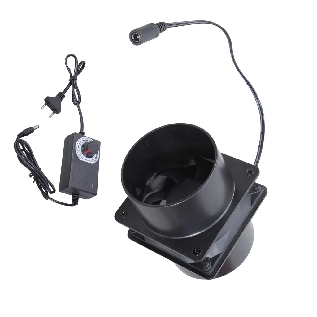 Высокоскоростной Вытяжной Вентилятор 80 мм 12 В С Квадратной Круглой Пластиной Воздуховода Для Вентиляции Своими Руками В Небольшом Пространстве С Регулируемой Скоростью Вращения Вентилятора