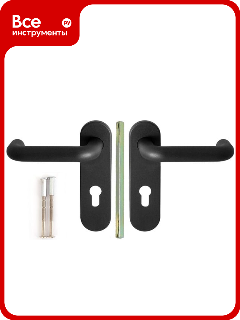 Ручка на планке CRIT Р85-1919-Чш 05833, 72мм, 85мм, сталь, из сплава стали