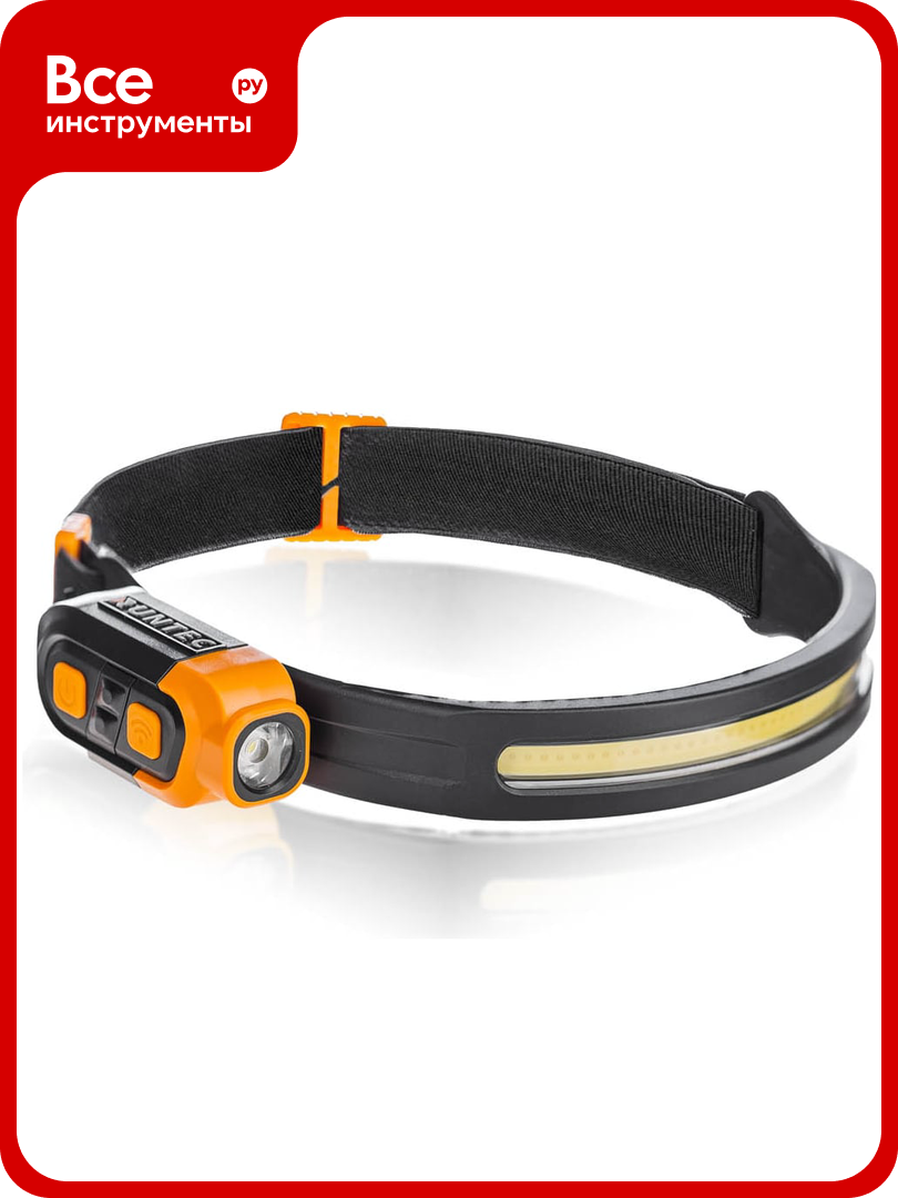 Фонарь налобный, аккумуляторный RUNTEC RT-HLR301