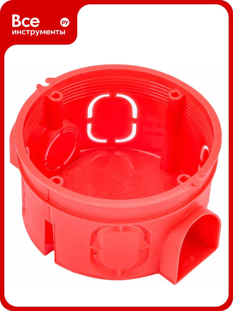 Распределительная коробка Рувинил Тусо скрытой проводки D 65 мм H40 мм 10181