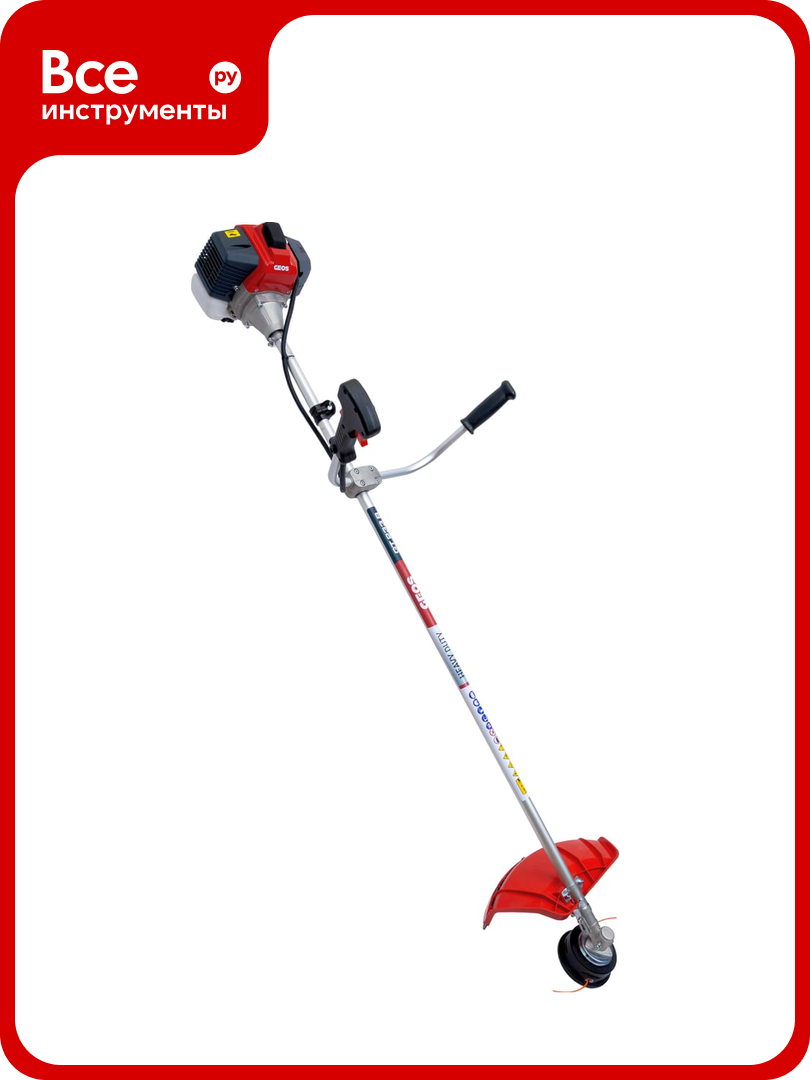 Мотокоса бензиновая GEOS GT 233 B, 9 Вт, двухтактный полупрофессиональный, антивибрационная система, U‑образная ручка