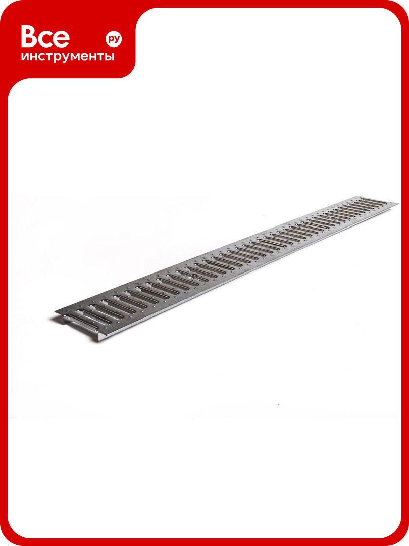 Решетка штампованная оцинкованная AQUADRENAG РШО Standart DN100 A15 1013522Zn, пешеходных