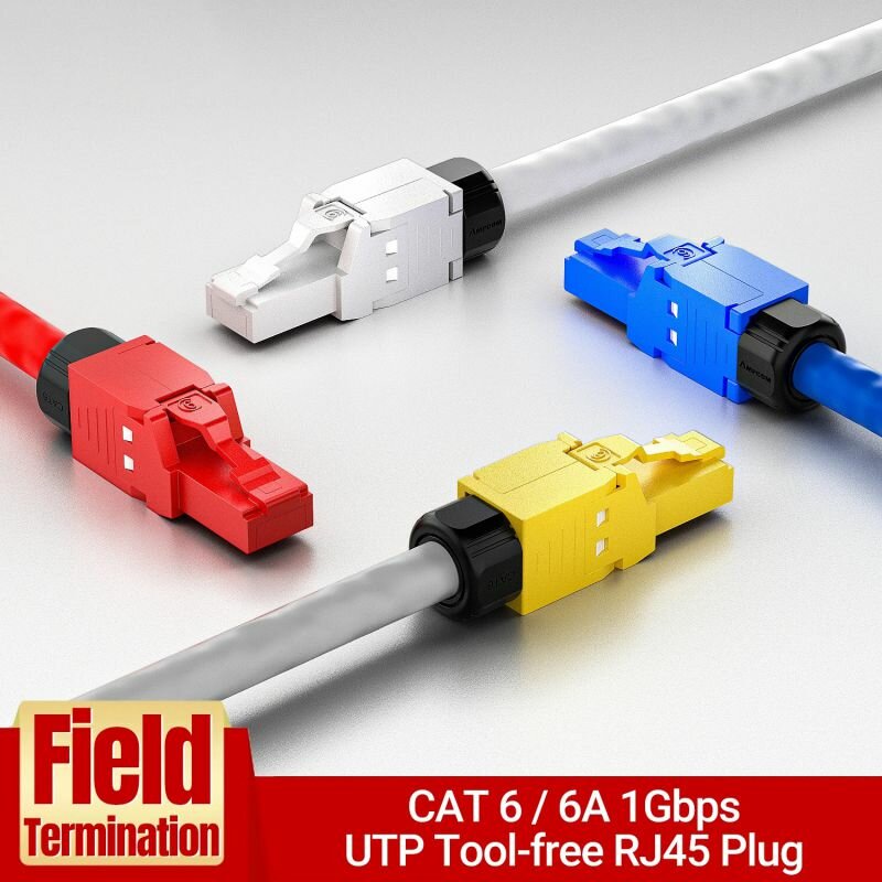 Разъемы RJ45, модульный разъем Cat6, Cat6A, UTP, сетевой разъем, безинструментальный разъем, Ethernet-разъемы, кабель, интернет-инструменты бесплатно