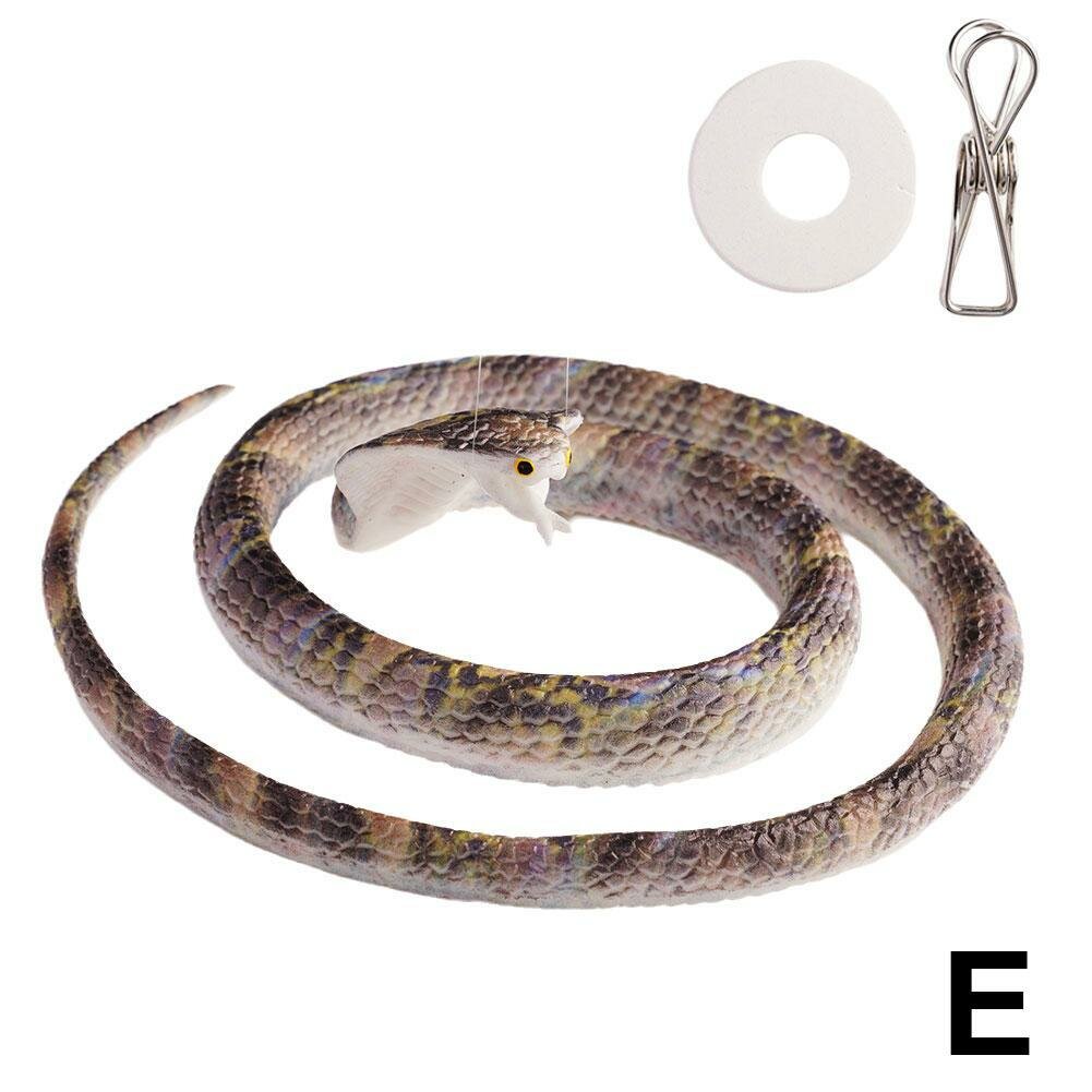 70 см Забавная эластичная игрушка-шутка с имитацией питона(В комплект входят зажимы и фиксирующая проволока)