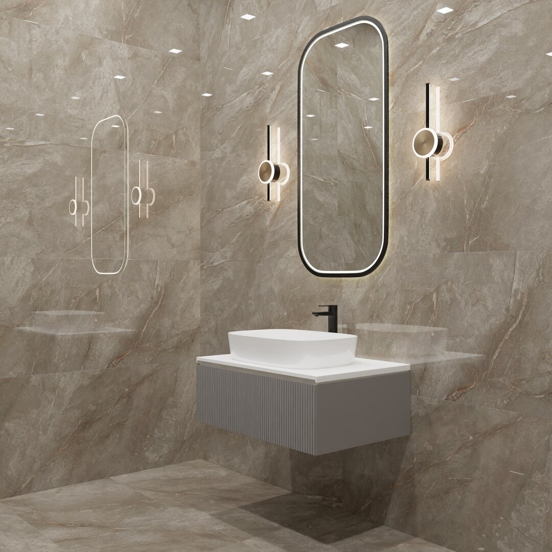 Керамогранит Neodom Orobico Brown Polished 60x120 N20483 мрамор, под камень Глазурованная, Износостойкая, Морозостойкая, морозостойкая