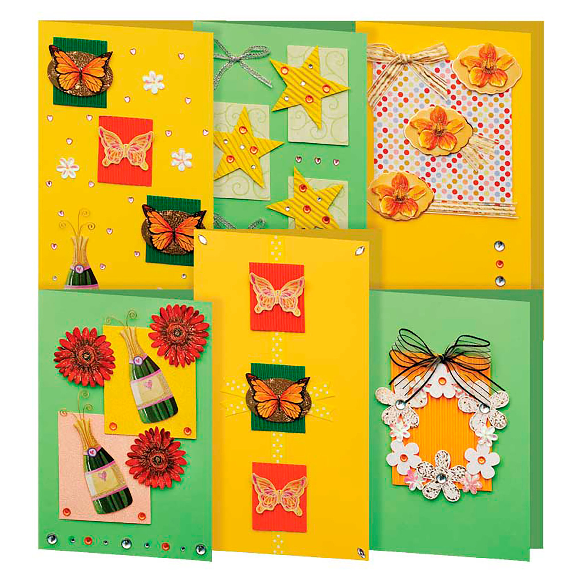 Белоснежка 219-SB Набор для создания 6-ти открыток "Лето" Заготовки / Скрапбукинг / Для хобби и рукоделия