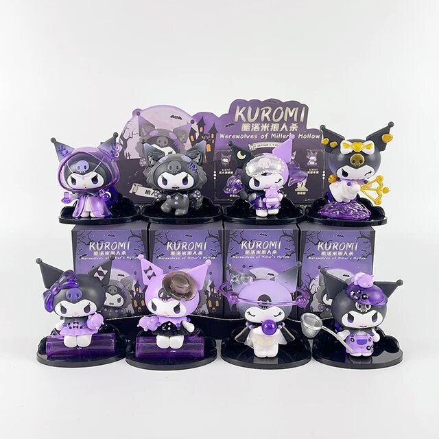 MINISO Blind box Sanrio Kuromi Гадательная кукла Торт Ручной Работы Фигурки Куломи Декор Торта Ко Дню Рождения Таинственный Подарок