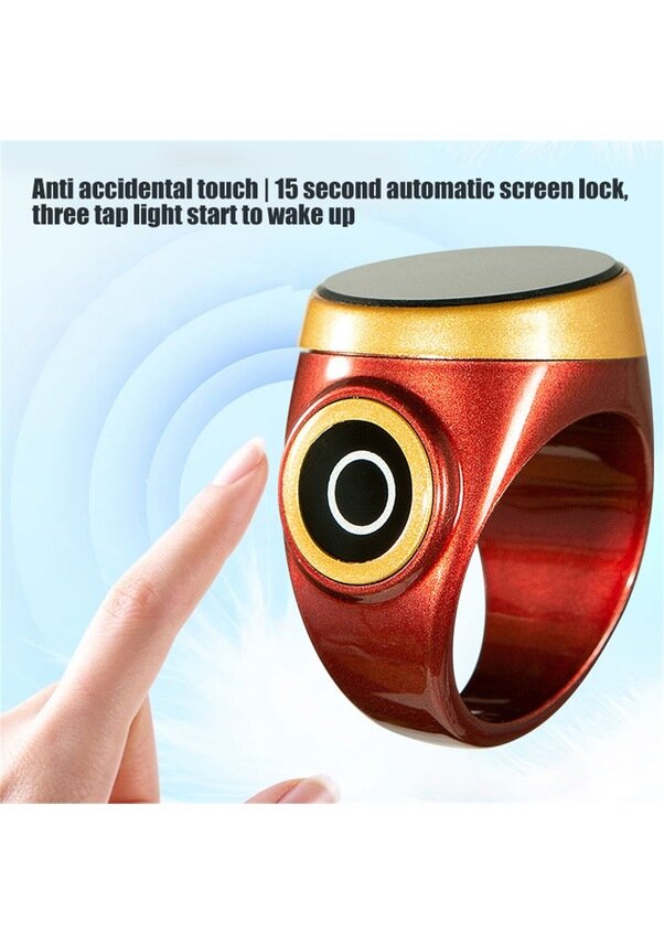 Умное кольцо-счетчик, цифровое кольцо, электронный счетчик нажатий, время молитвы, кольцо-счетчик нажатий с цифровым дисплеем, автоматическая регулировка размера