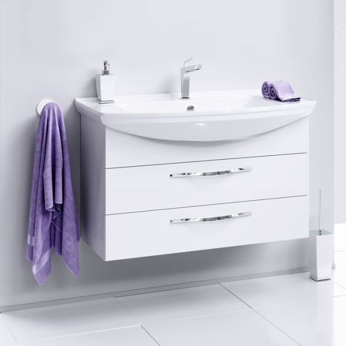 Тумба для комплекта Aqwella Allegro 105 с 2 ящиками