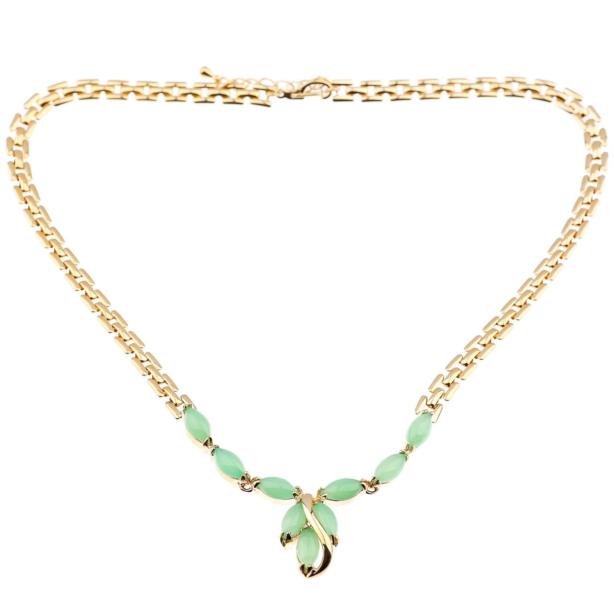 Колье Lotus Jewelry, хризопраз