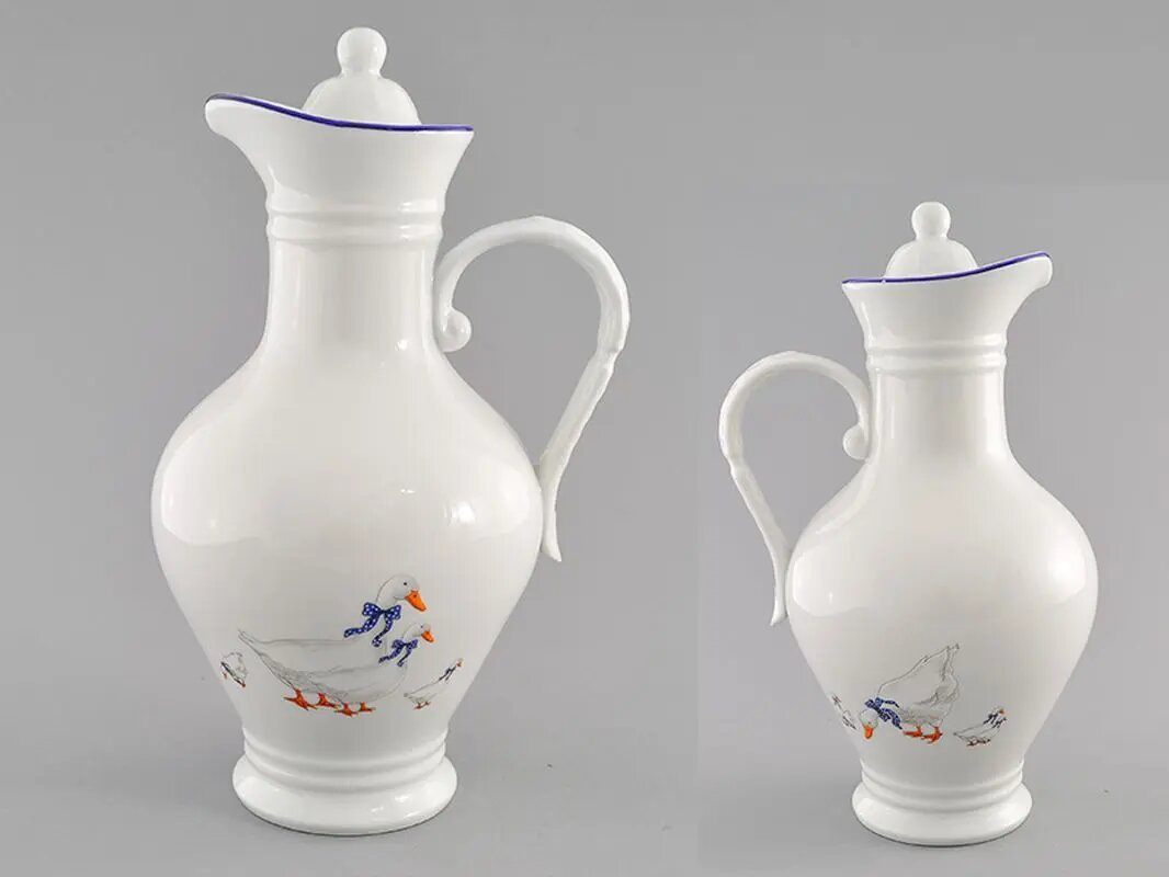 Кувшин с крышкой Leander 36120739-0807 2,3 литра, голубой и белый