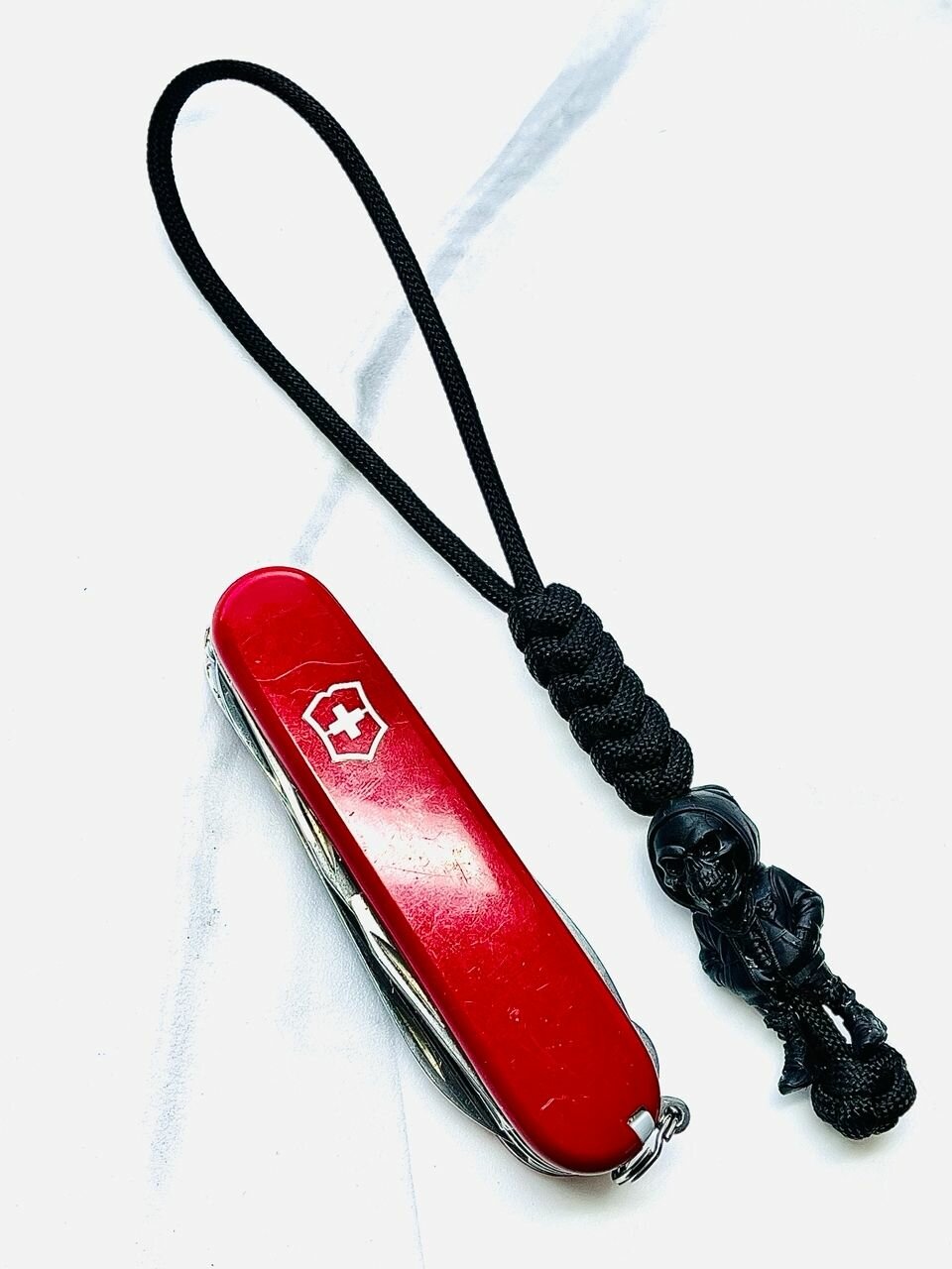 Темляк брелок для ножа "Пацан Скелет"