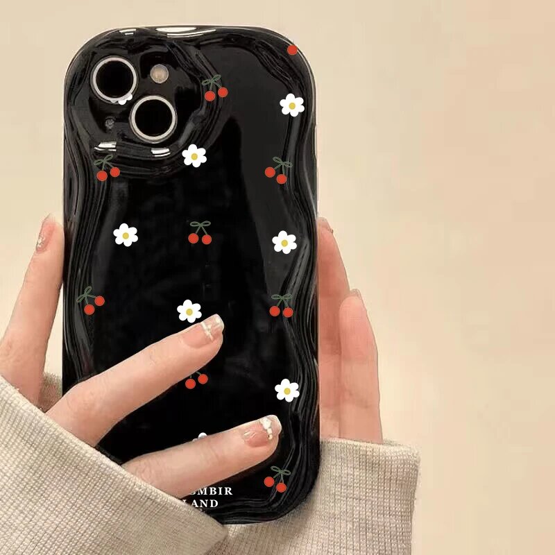 Чехол Samsung S24 Flower, черный, S20805