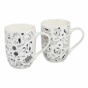 Кружкa Domenik Tableware Cats&Dogs, 320 мл, фарфор