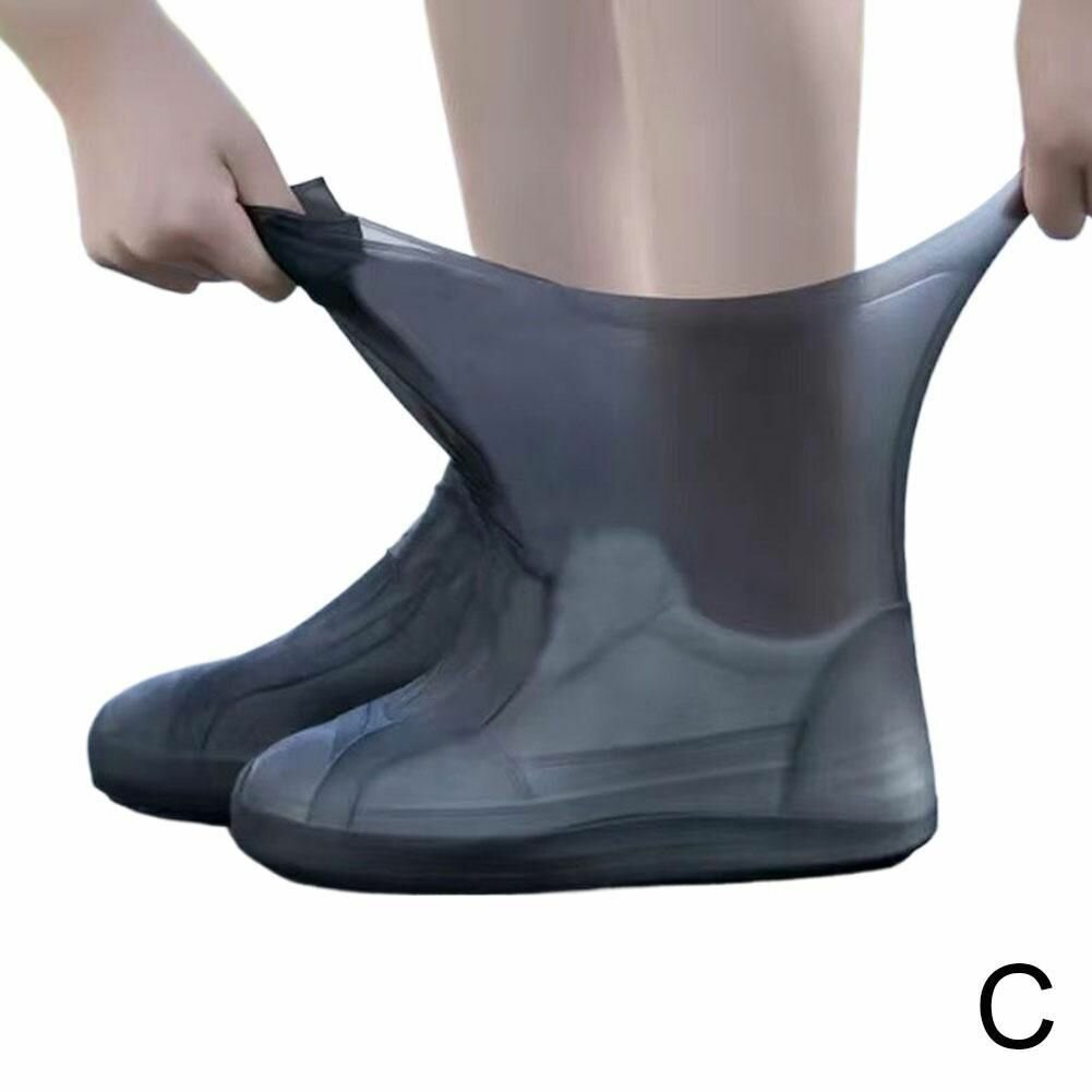 Утолщенный износостойкий водонепроницаемый чехол для дождевых сапог Портативный дождевик